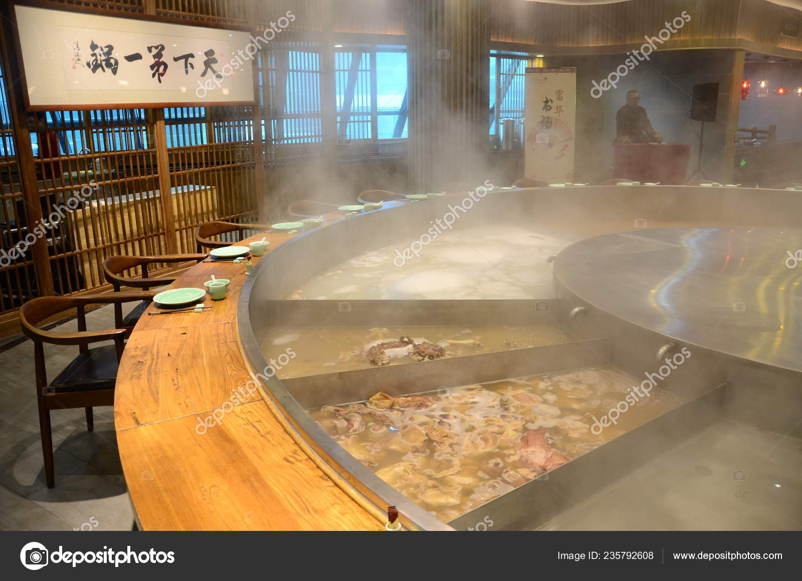 View Giant Hot Pot Diameter Eight Meters Weifang City East — Stock ...