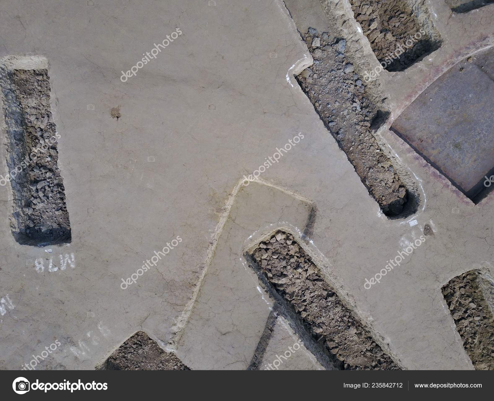 Aerial View Excavation Site Tomb Cluster Spring Autumn Period 770 ...