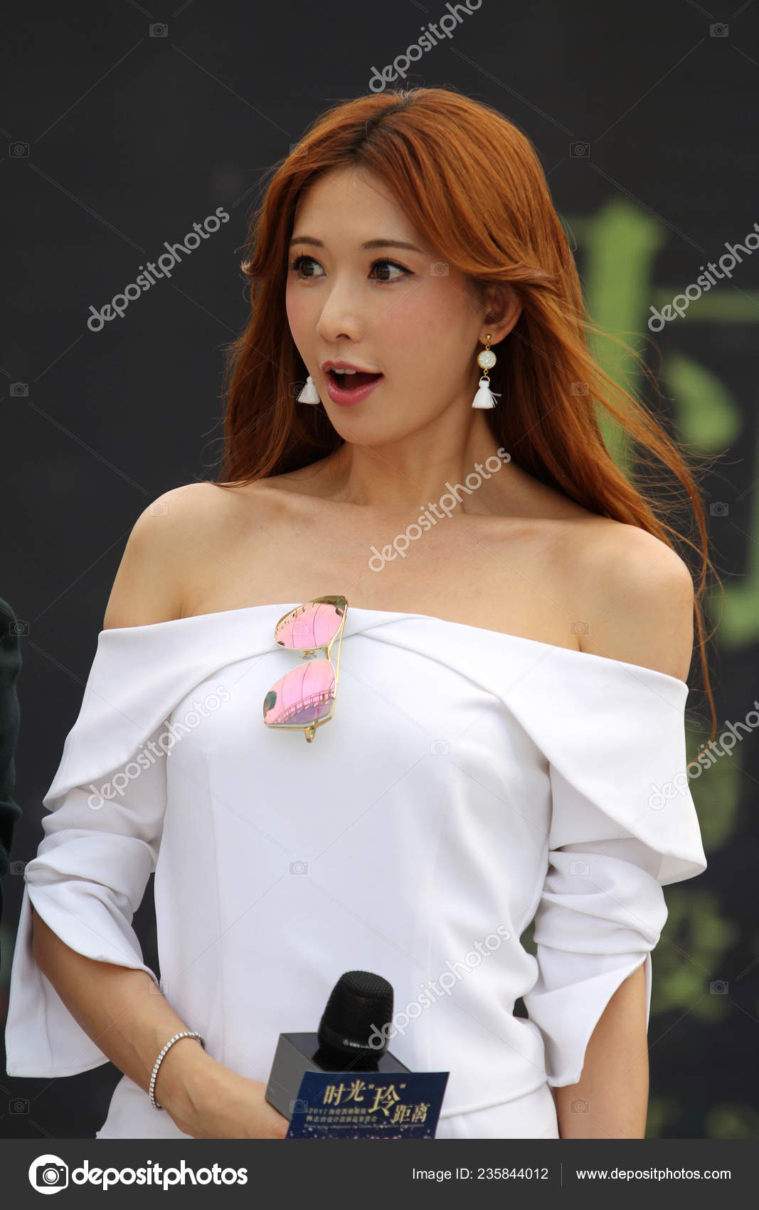 Taiwanese Model Actress Lin Chi Ling Attends Promotional Event Eyeglass ...