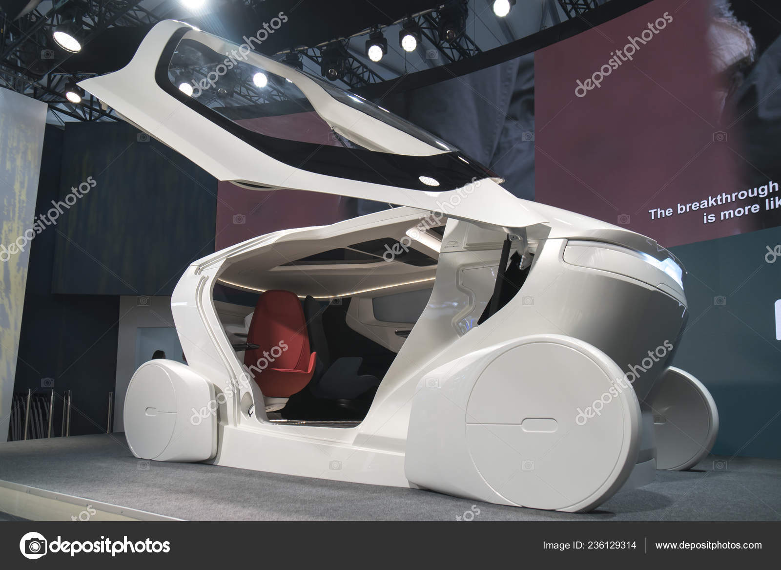 Self Driving Concept Car Inmotion National Electric Vehicle Sweden Nevs ...