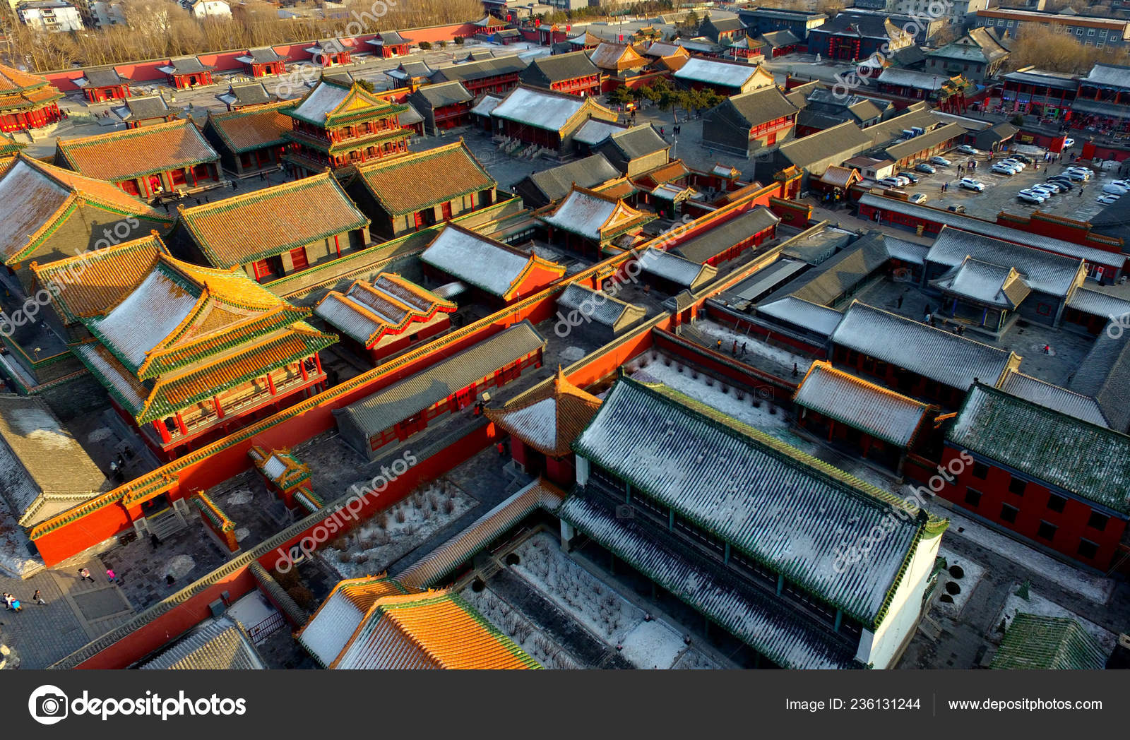 Aerial View Mukden Palace Also Known Shenyang Imperial Palace Shenyang ...