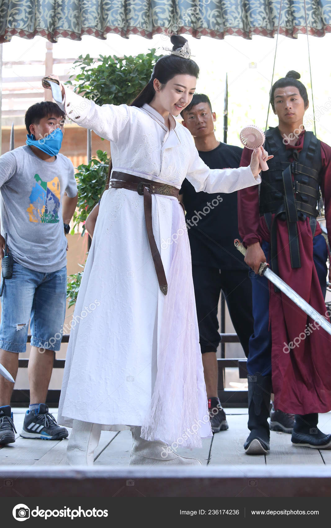 Chinese Actress Jing Tian Pictured Filming Session Set Her New — Stock Editorial Photo ...