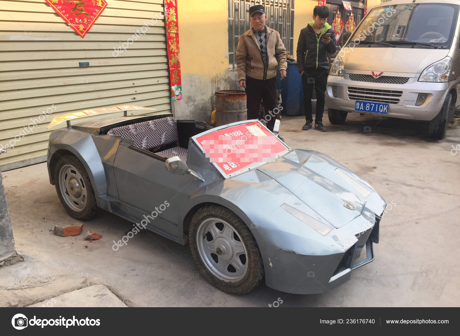 Mini Replica Lamborghini Made Year Old Chinese Farmer Guo Yuanliang ...
