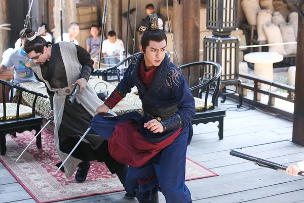 Taiwanese Actor Chen Bolin Pictured Filming Session Set His New — Stock Editorial Photo ...