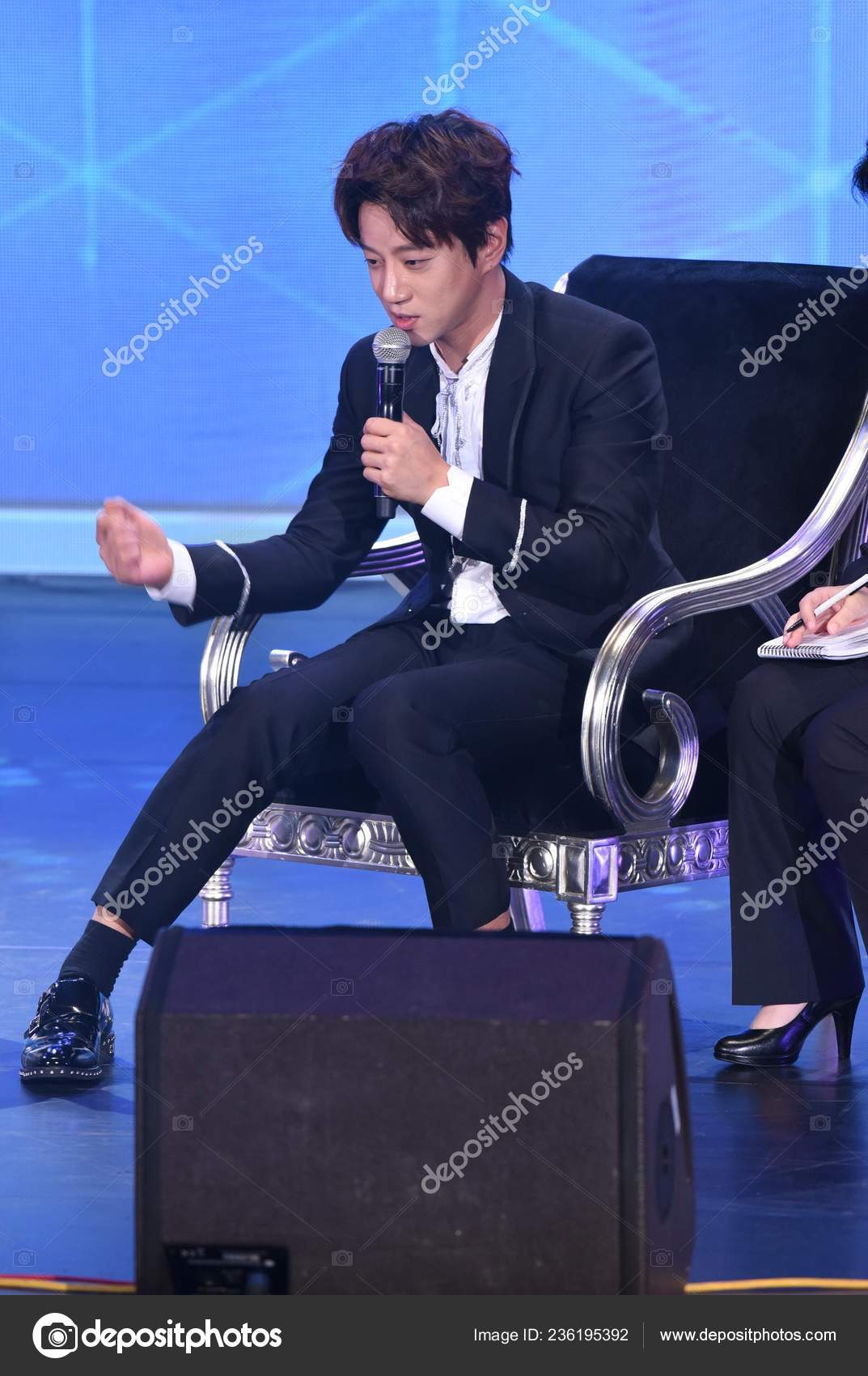 South Korean Singer Hwang Chi Yeul Performs Live Showcase His — Stock ...