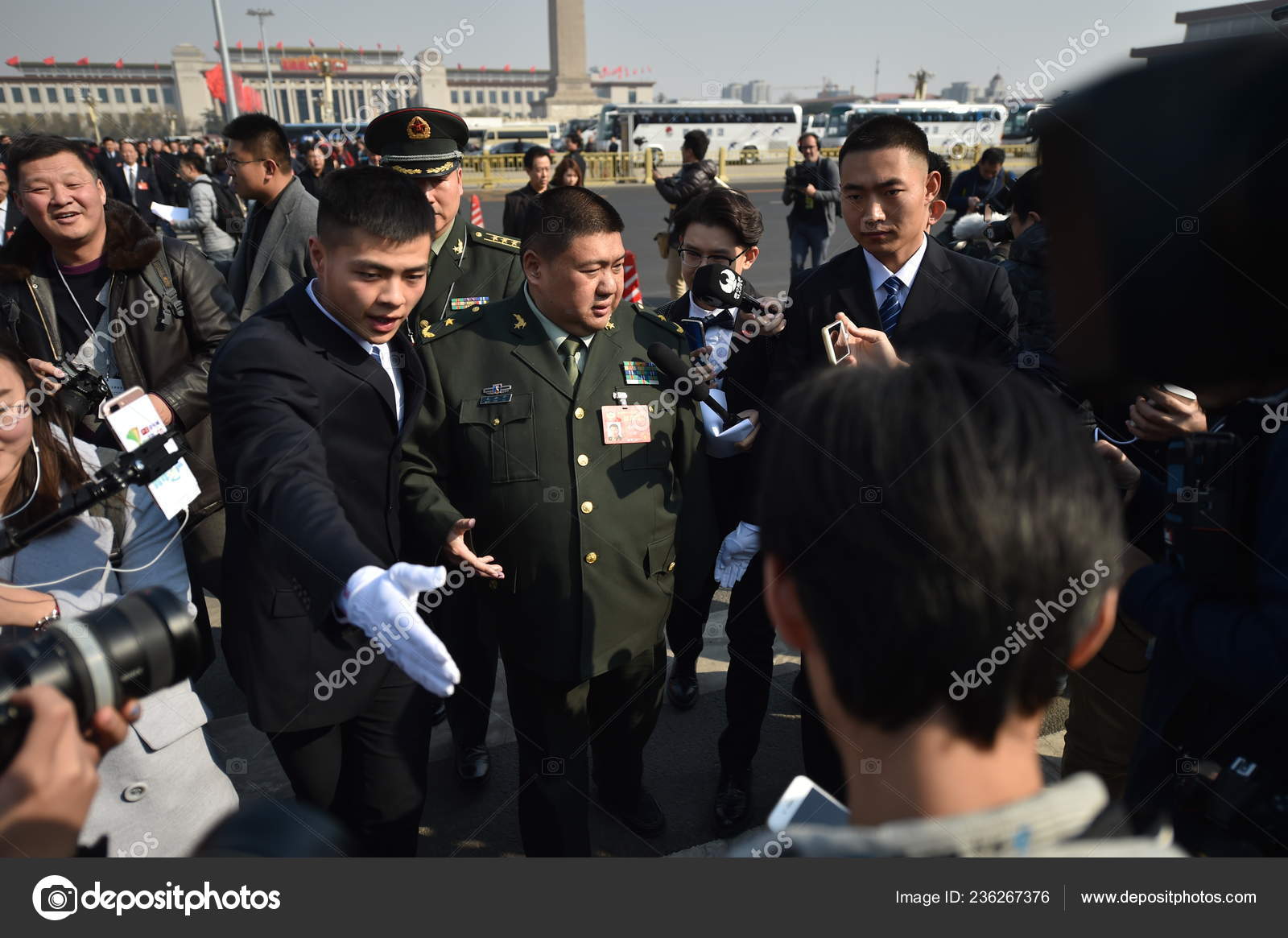 Chinese General Mao Xinyu Center Grandson Mao Zedong Arrives Great ...