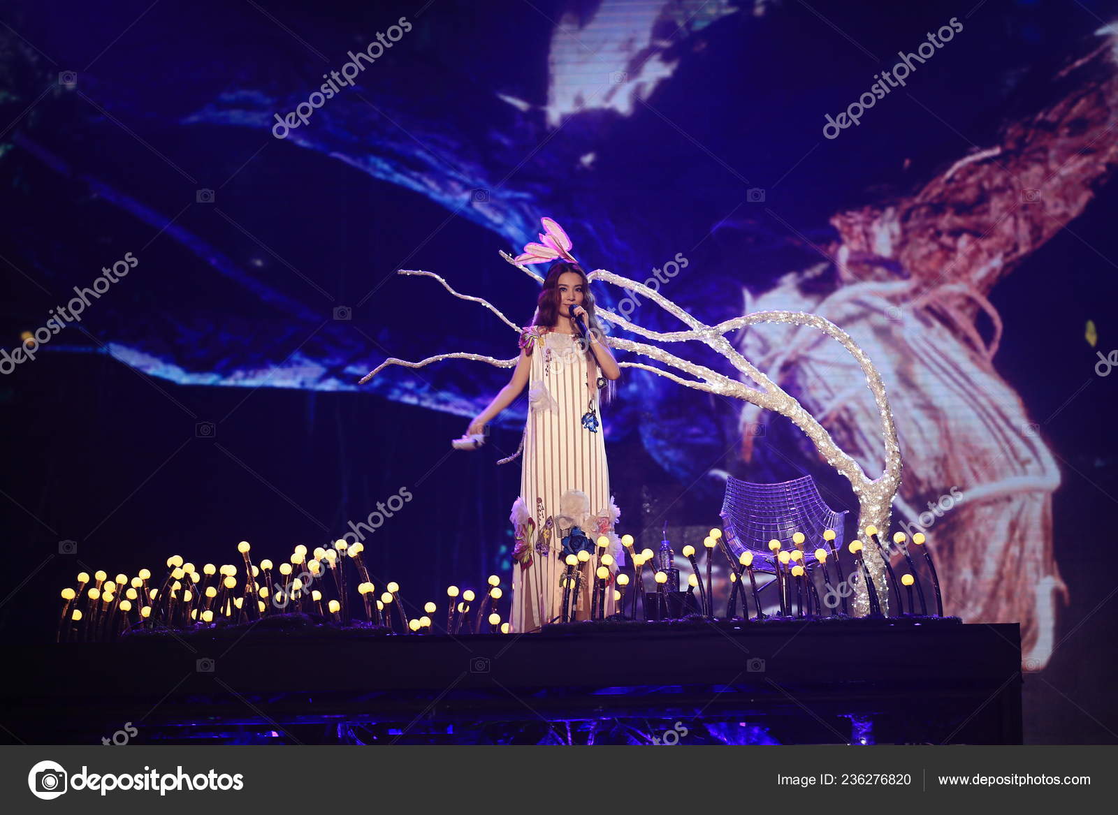 Hebe Tien Tien Chen Taiwanese Girl Group Performs Her Concert — Stock ...