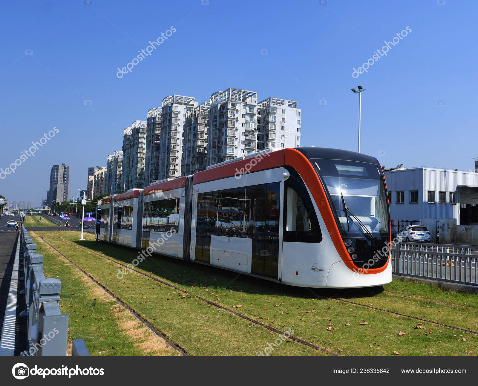 Tramcar Pictured City's First Tram Line Wuhan City Central China's ...