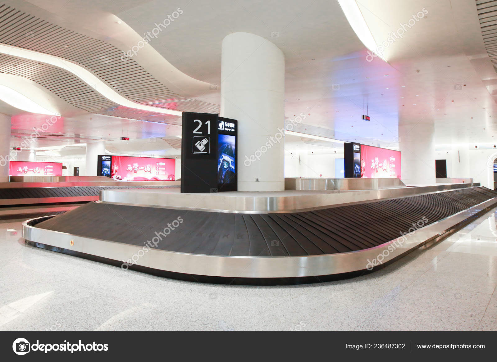 View Baggage Claim Newly Built Terminal Wuhan Tianhe International ...