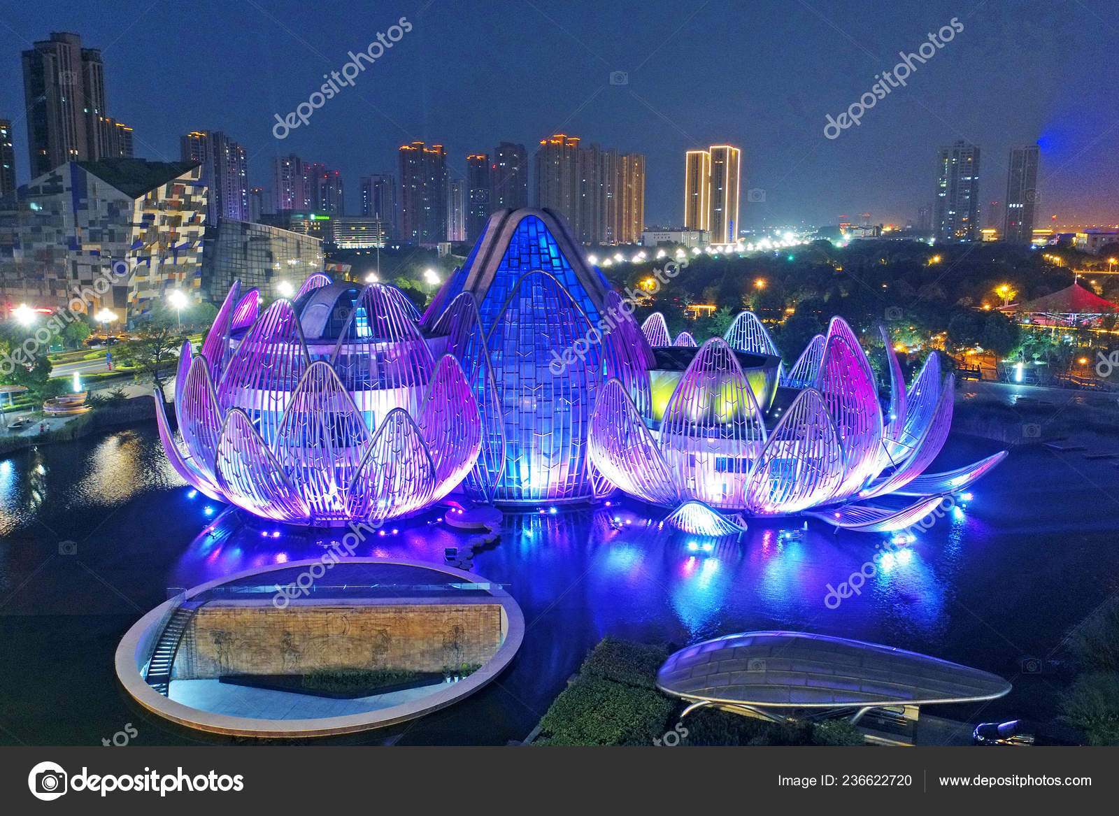 Night View Lotus Building Australian Architecture Firm Studio 505 ...
