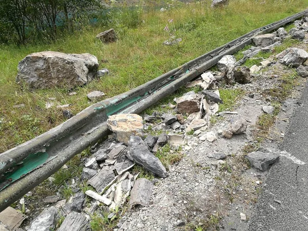 Damaged guard rail Stock Photos, Royalty Free Damaged guard rail Images ...