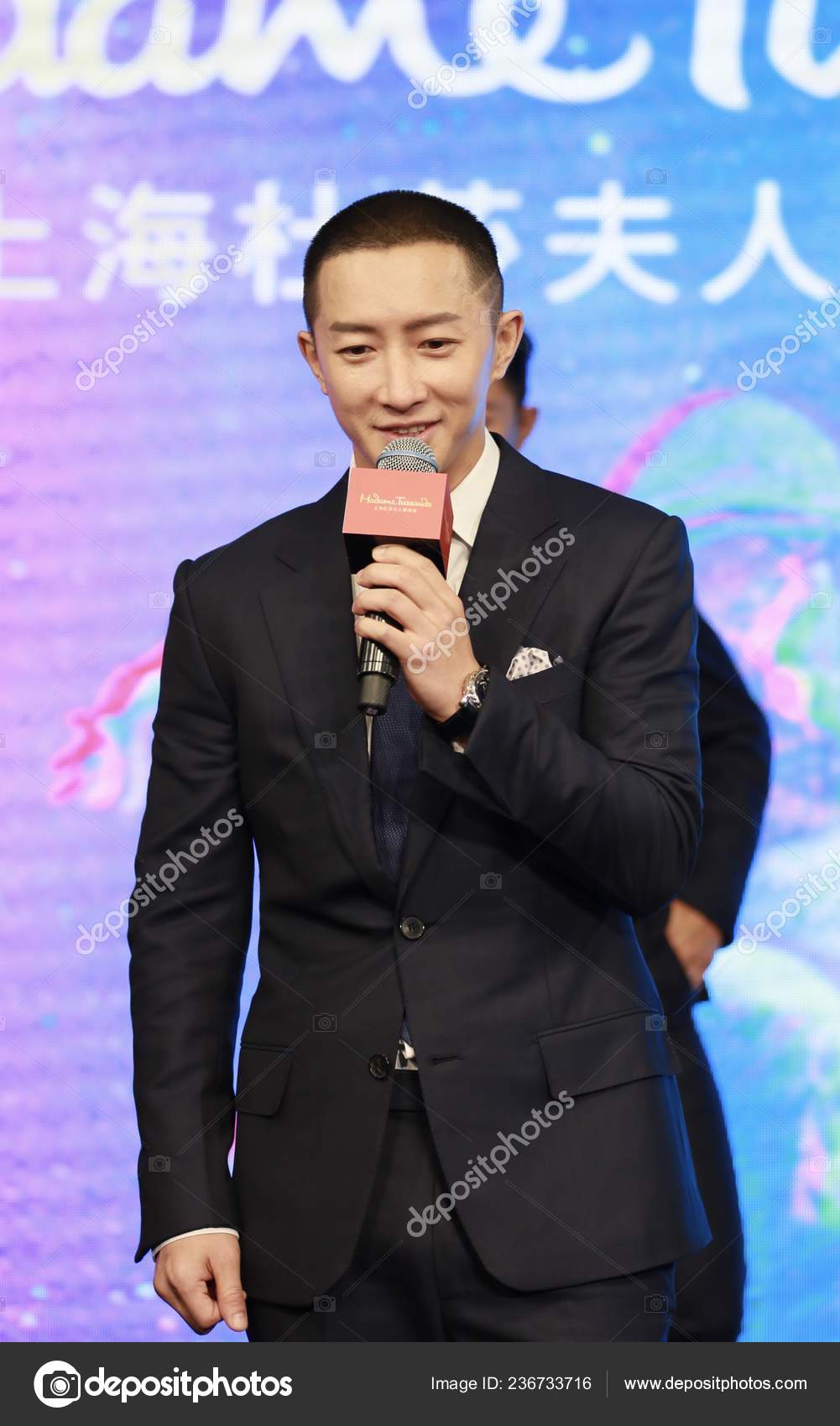 Chinese Singer Actor Han Geng Attends Unveiling Ceremony His Wax ...