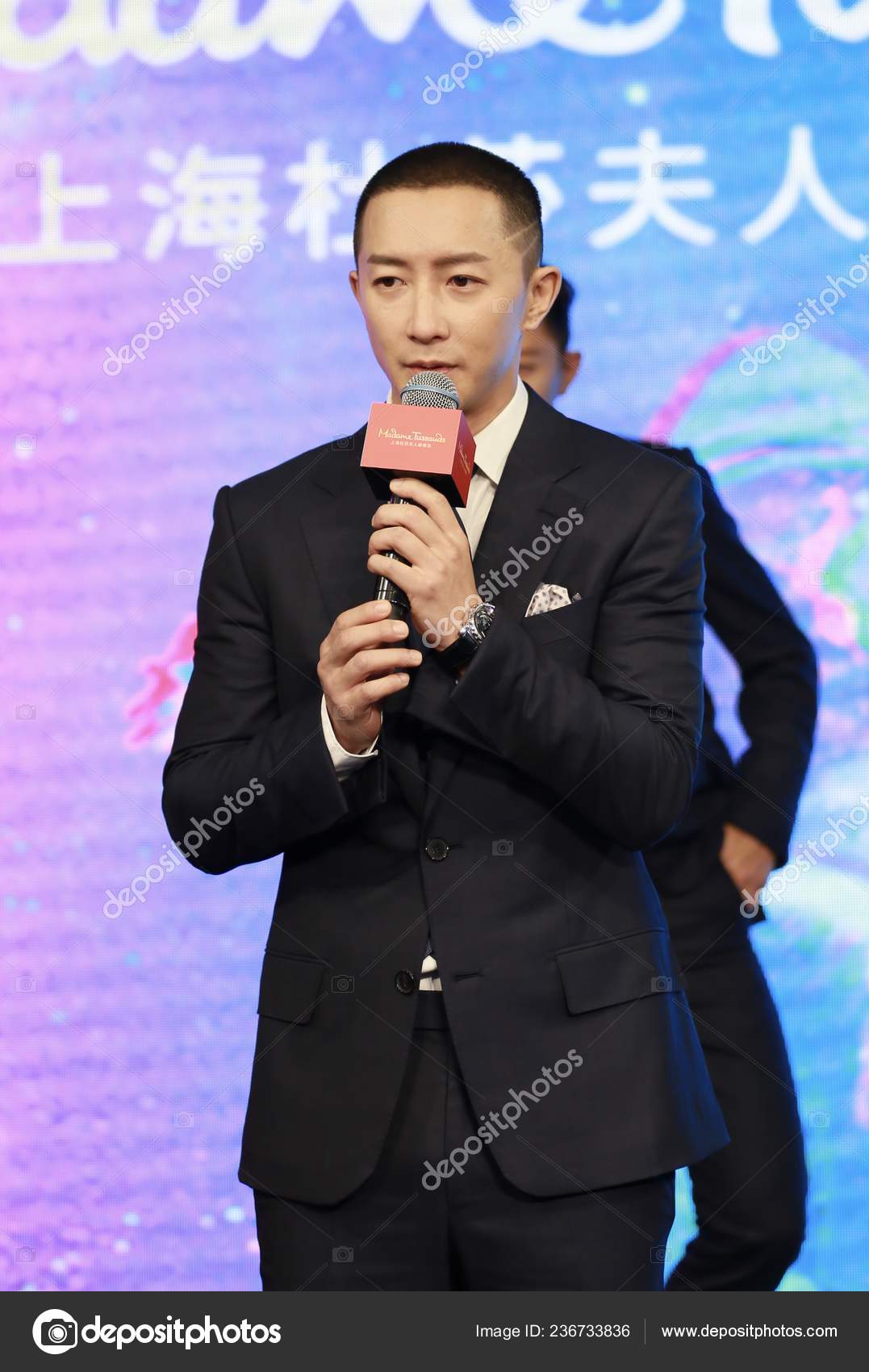 Chinese Singer Actor Han Geng Attends Unveiling Ceremony His Wax ...
