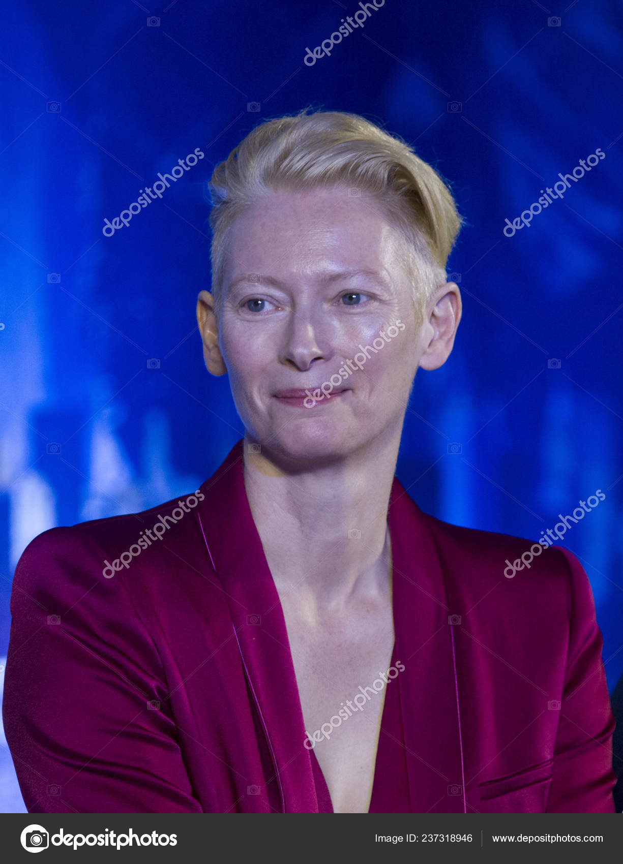 British Actress Tilda Swinton Attends Press Conference Promote Her New ...