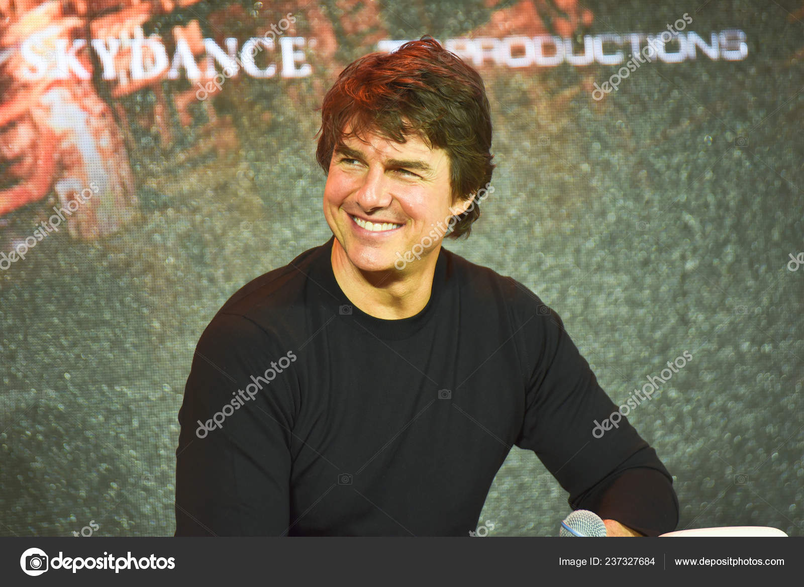 American Actor Tom Cruise Attends Press Conference Promote His New ...