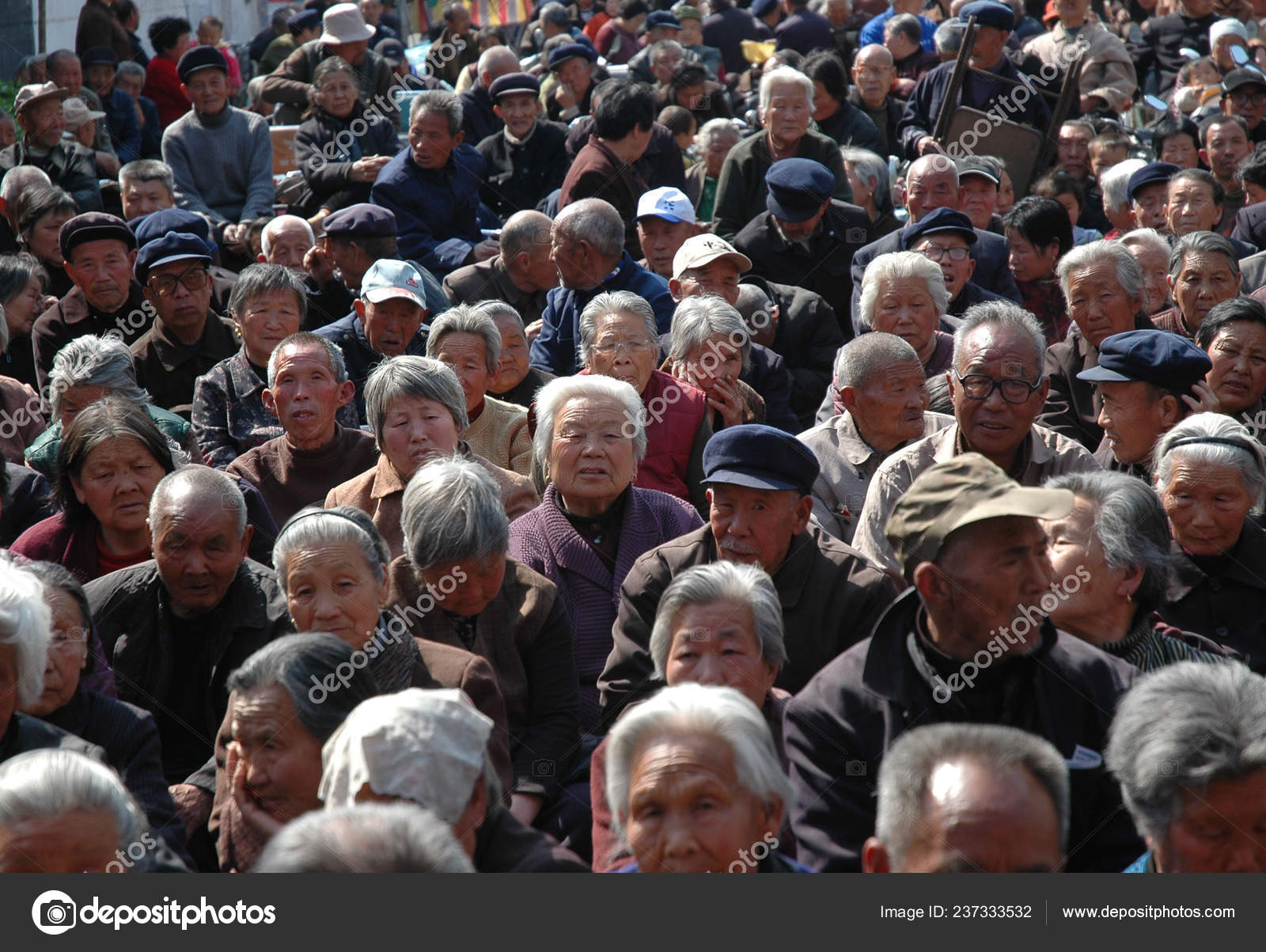 Chinese People Crowd
