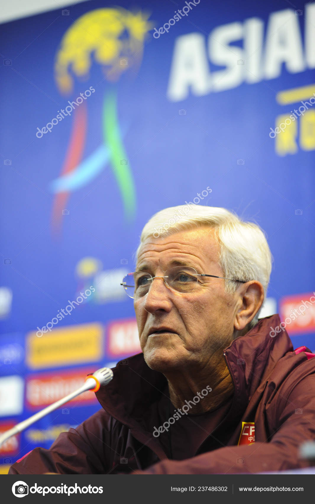 Head Coach Marcello Lippi Chinese National Men's Football Team Attends ...