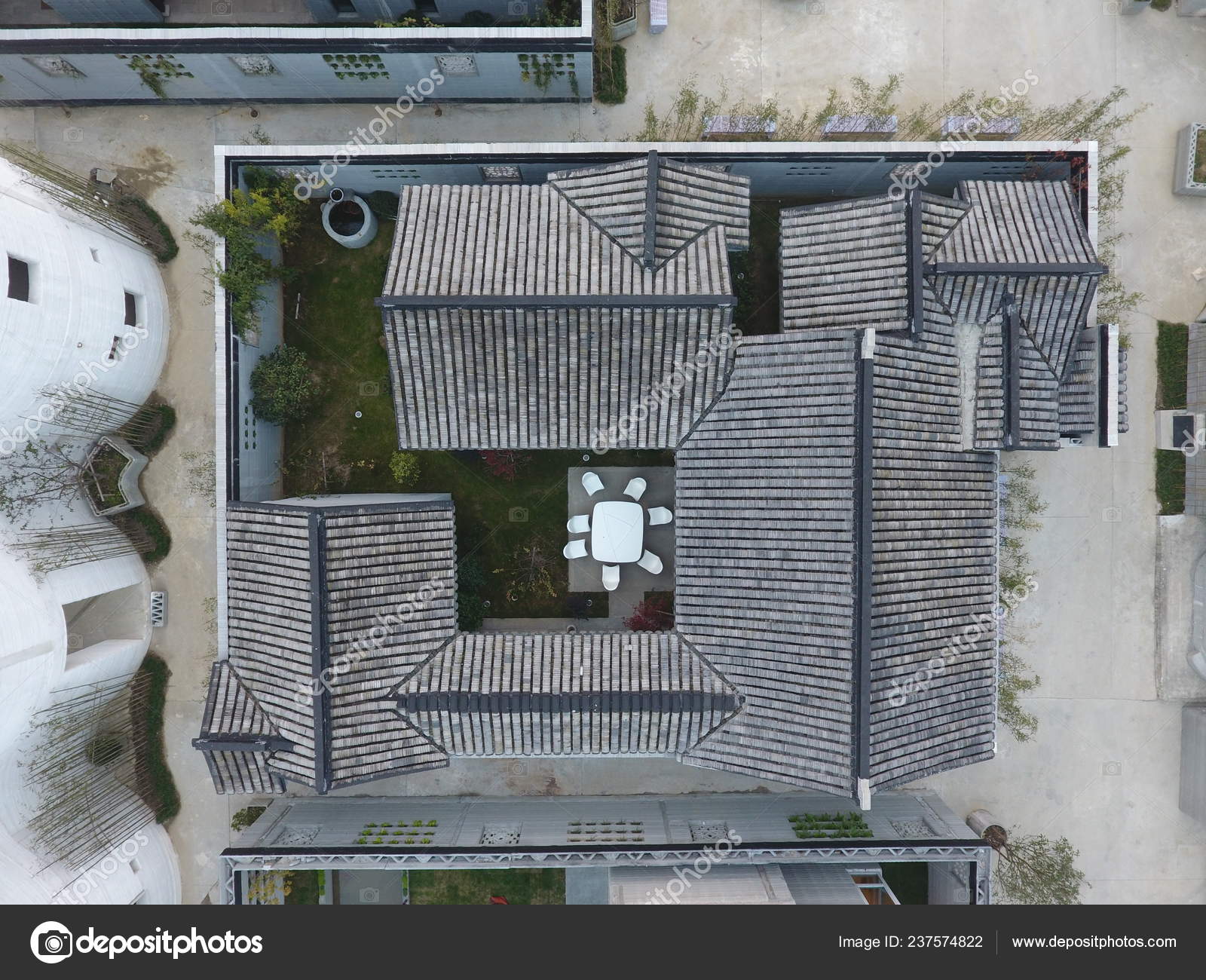 Aerial View Buildings Made Printer Shanghai Winsun Decoration Design ...