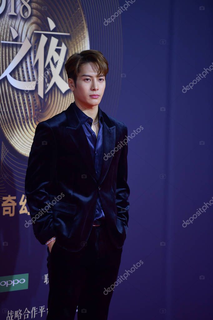 El cantante y actor de Hong Kong Jackson Wang del grupo de chicos ...