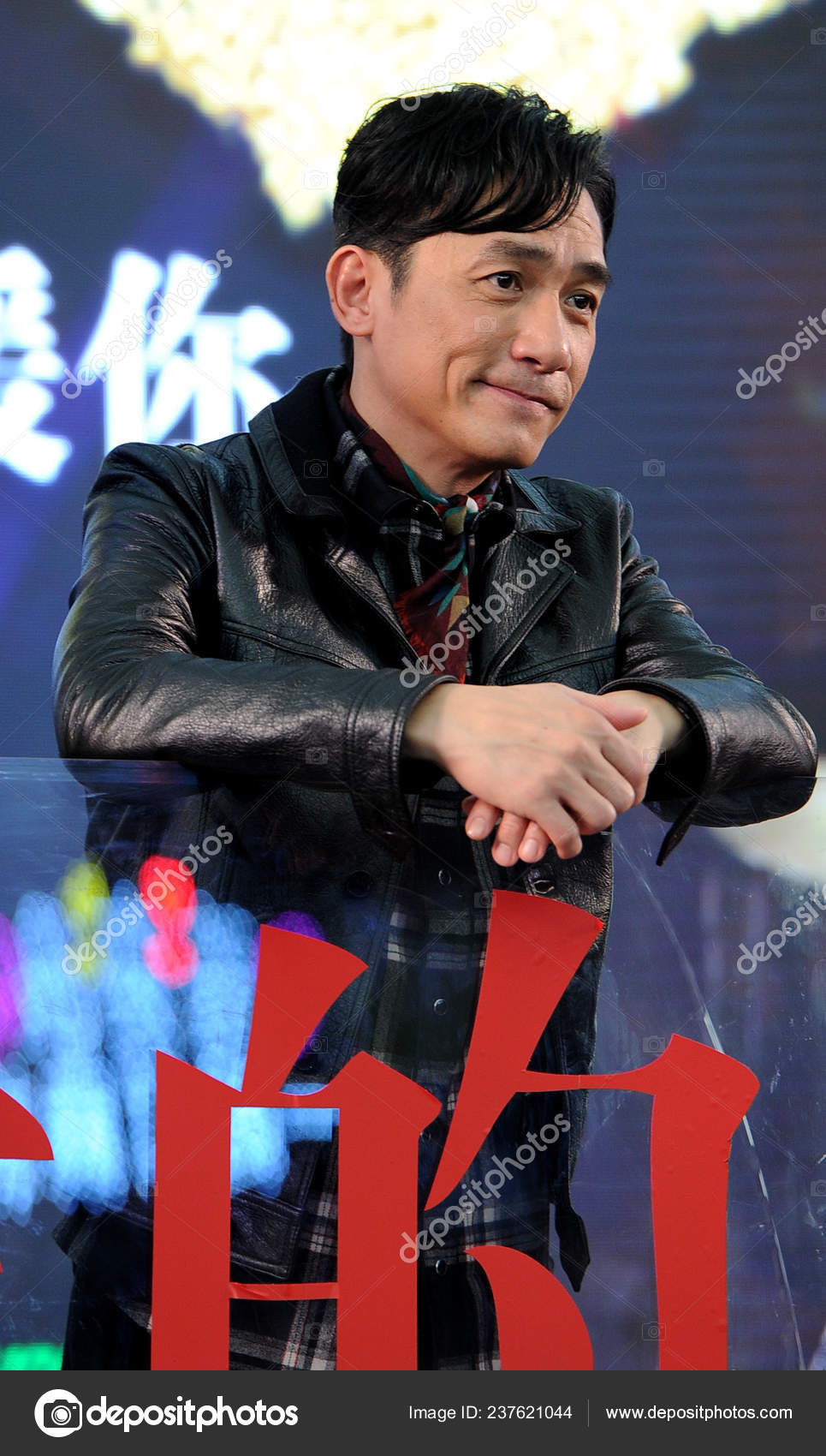 Hong Kong Actor Tony Leung Attends Press Conference His New — Stock ...