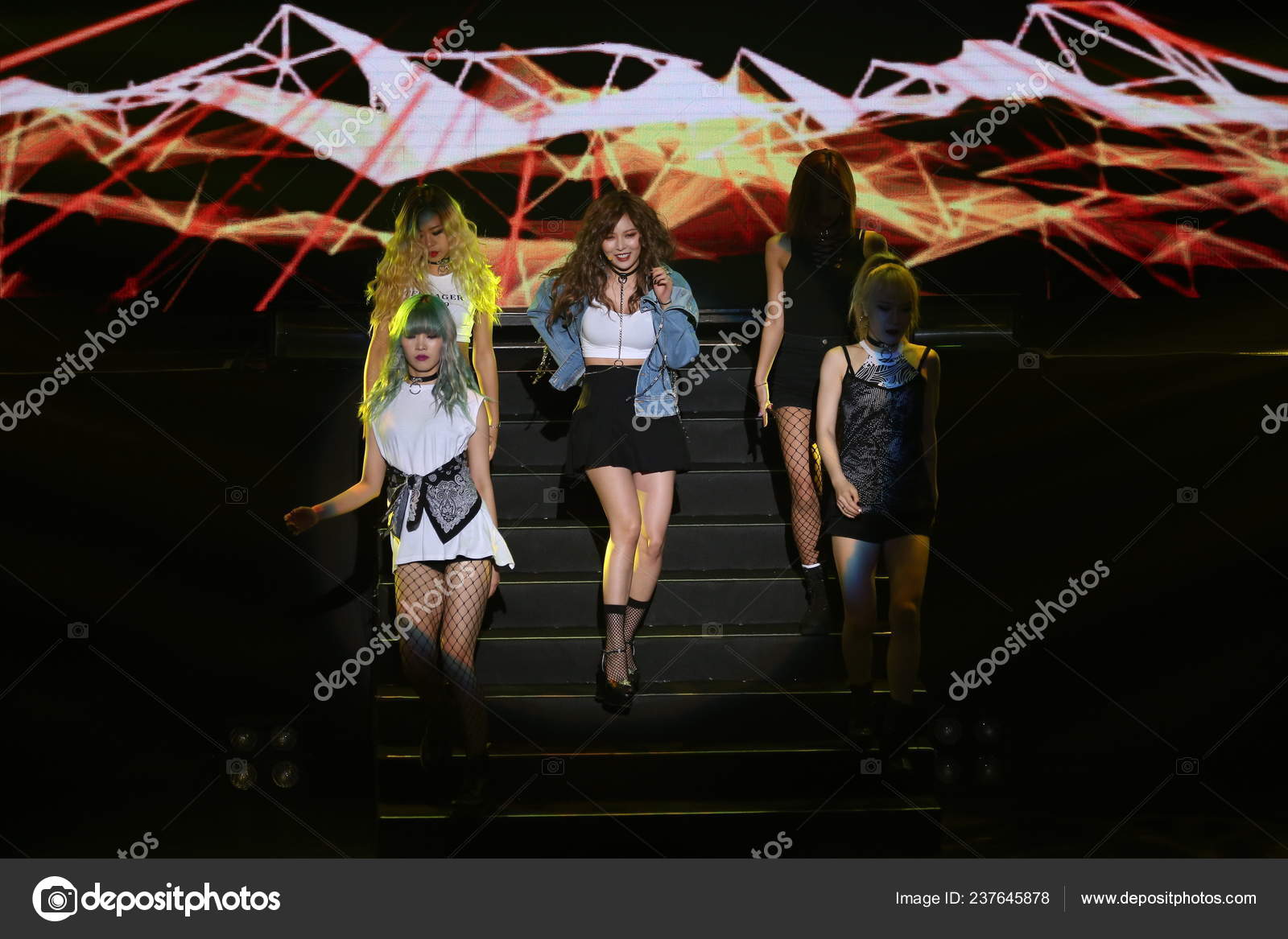 South Korean Singer Kim Hyun Center Performs Fan Meeting Her — Stock ...