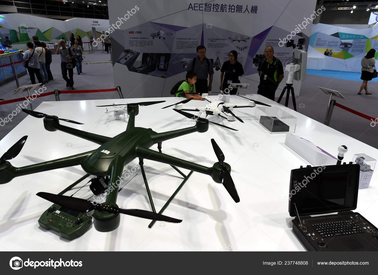 Intelligent Aerial Drones Display Innotech Expo 2016 Hong Kong China ...