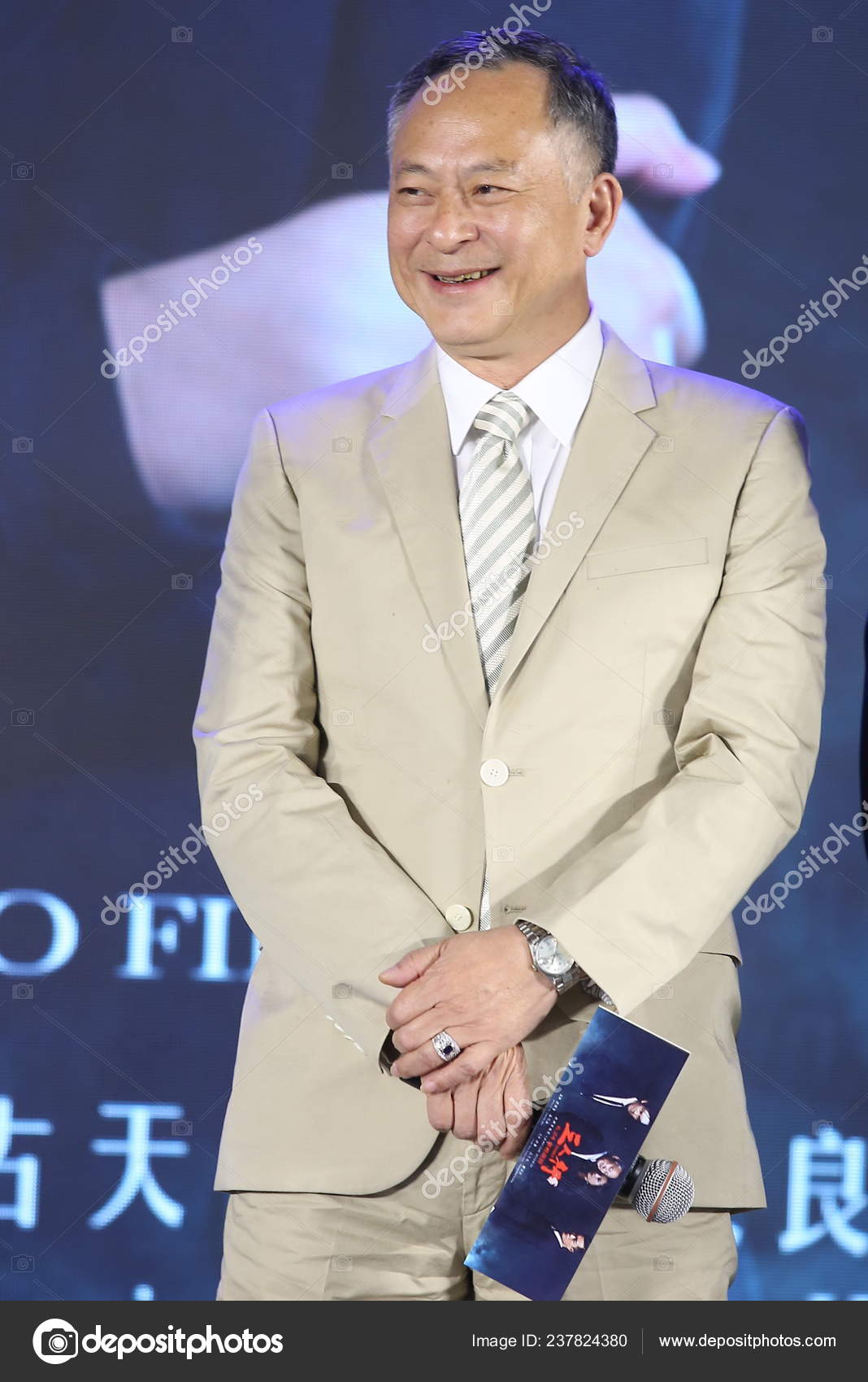 Hong Kong Director Johnny Poses Press Conference Premiere His Movie ...