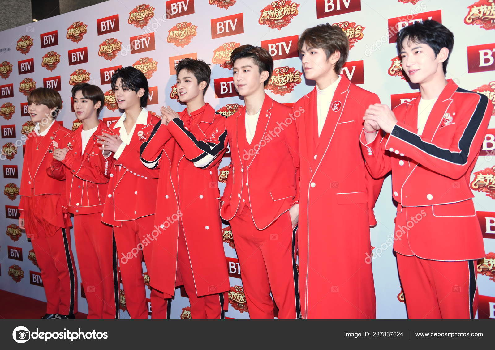 Members Seven Member Chinese Boy Group Nex7 Attend Filming Session ...