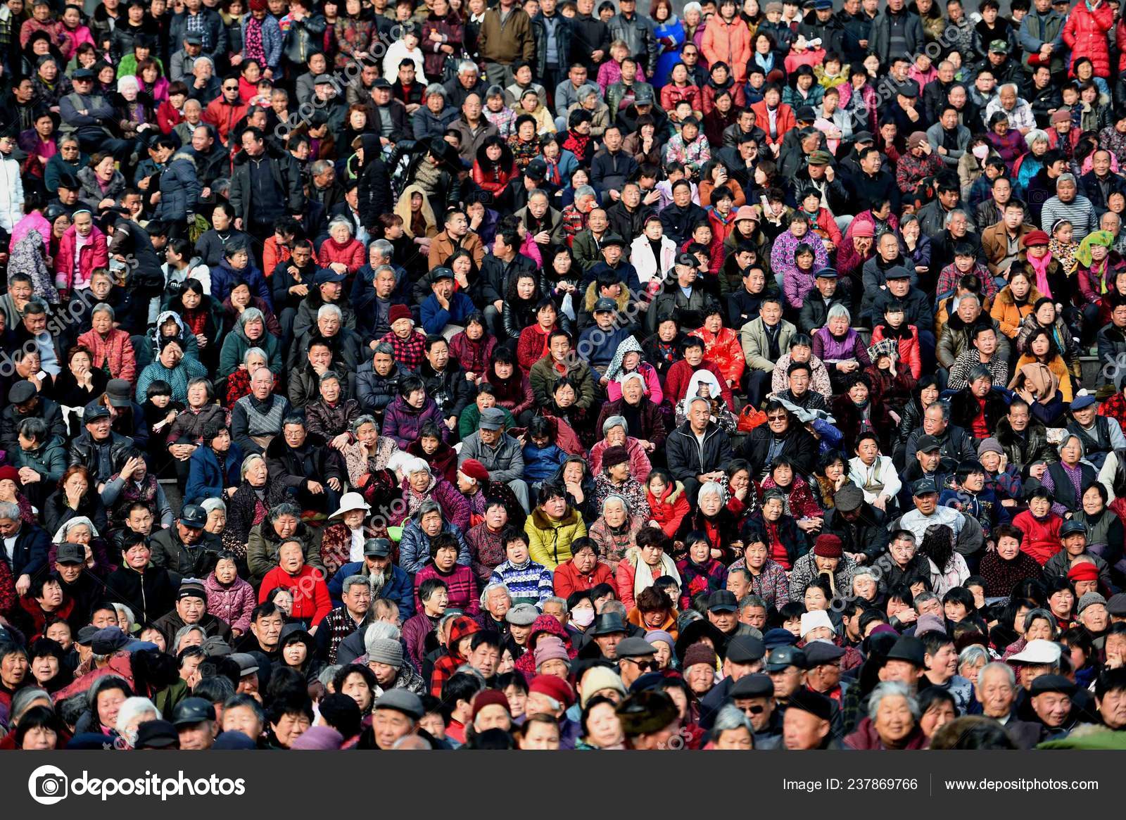 Chinese People Crowd