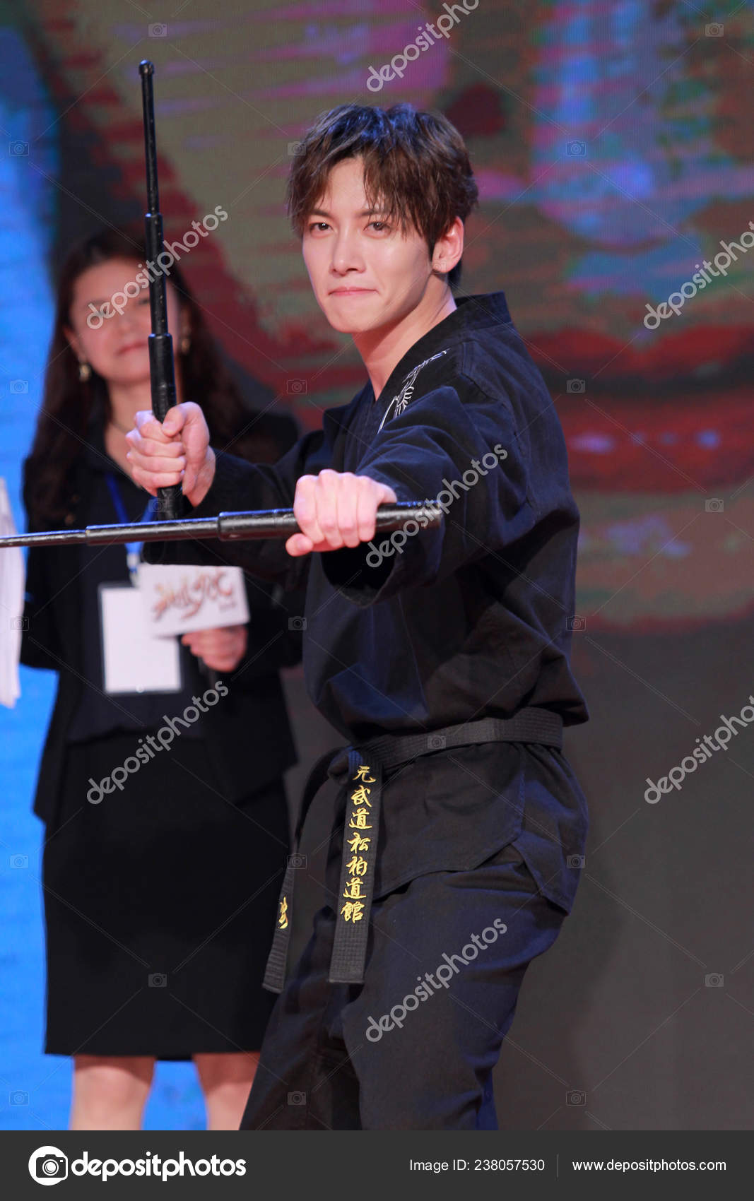 South Korean Actor Chang Wook Center Poses Press Conference Promote ...