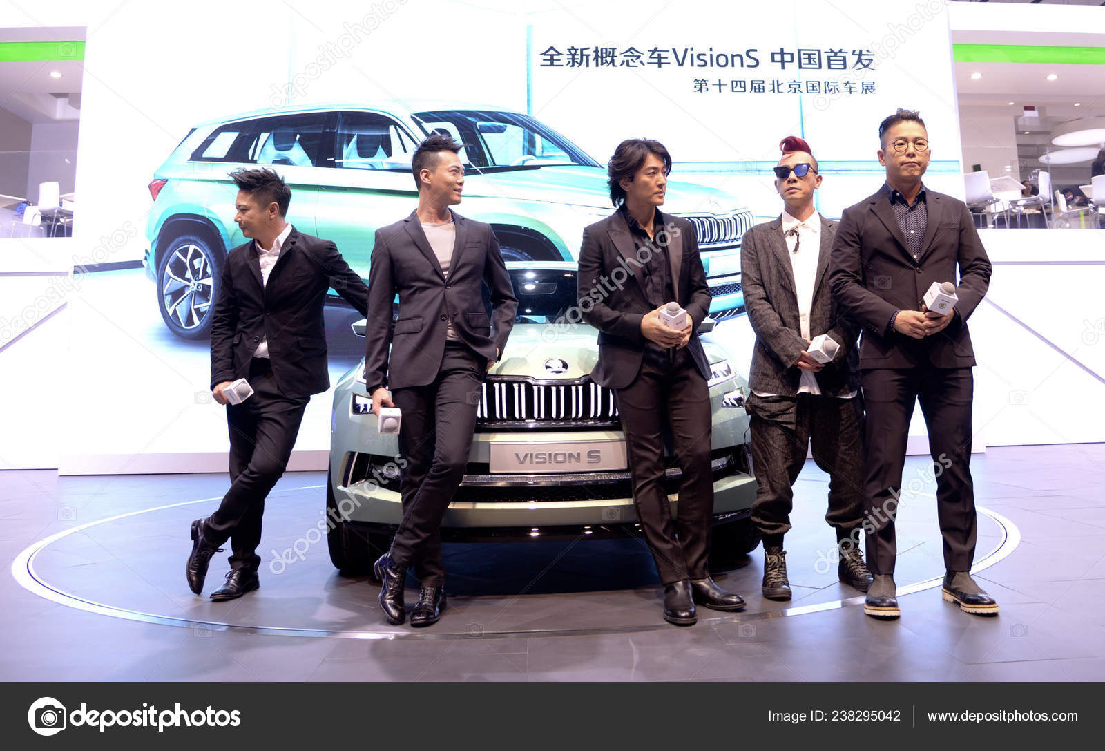 Left Hong Kong Actors Singers Chin Lok Michael Tse Ekin – Stock ...