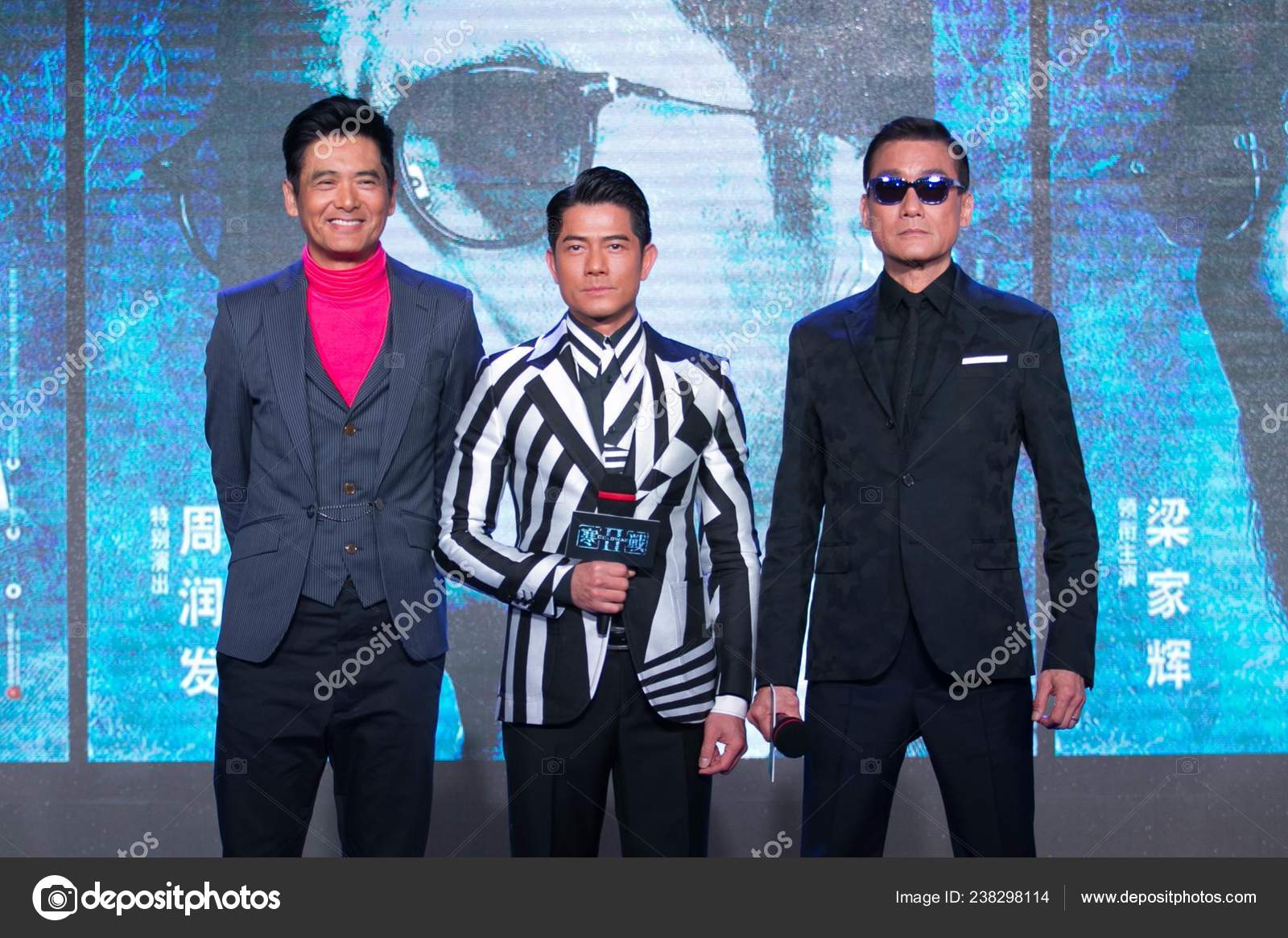 Left Hong Kong Actors Chow Yun Fat Aaron Kwok Tony — Stock Editorial ...