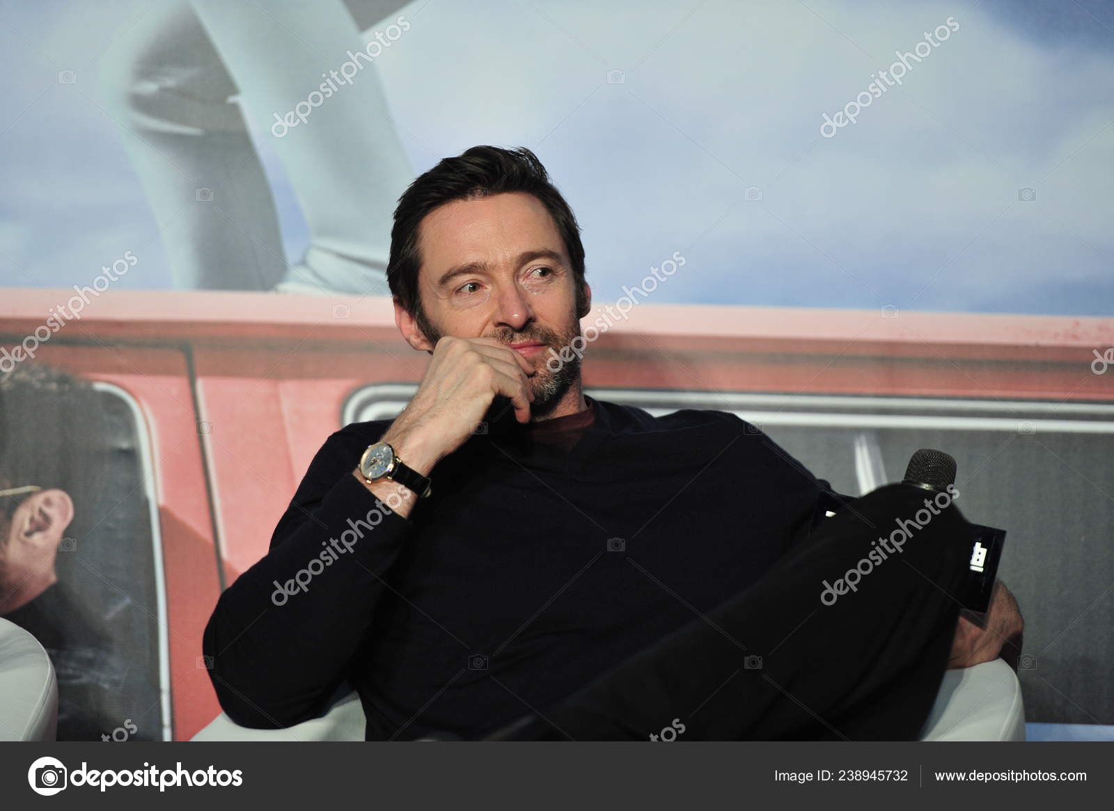 Actor Australiano Hugh Jackman Asiste Una Reunión Fans Para Promocionar ...