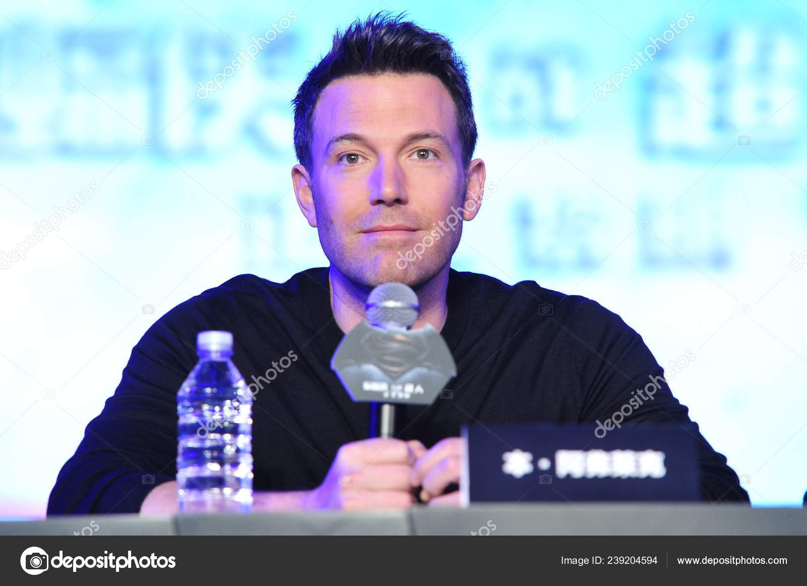 American Actor Ben Affleck Attends Press Conference Promote His New ...