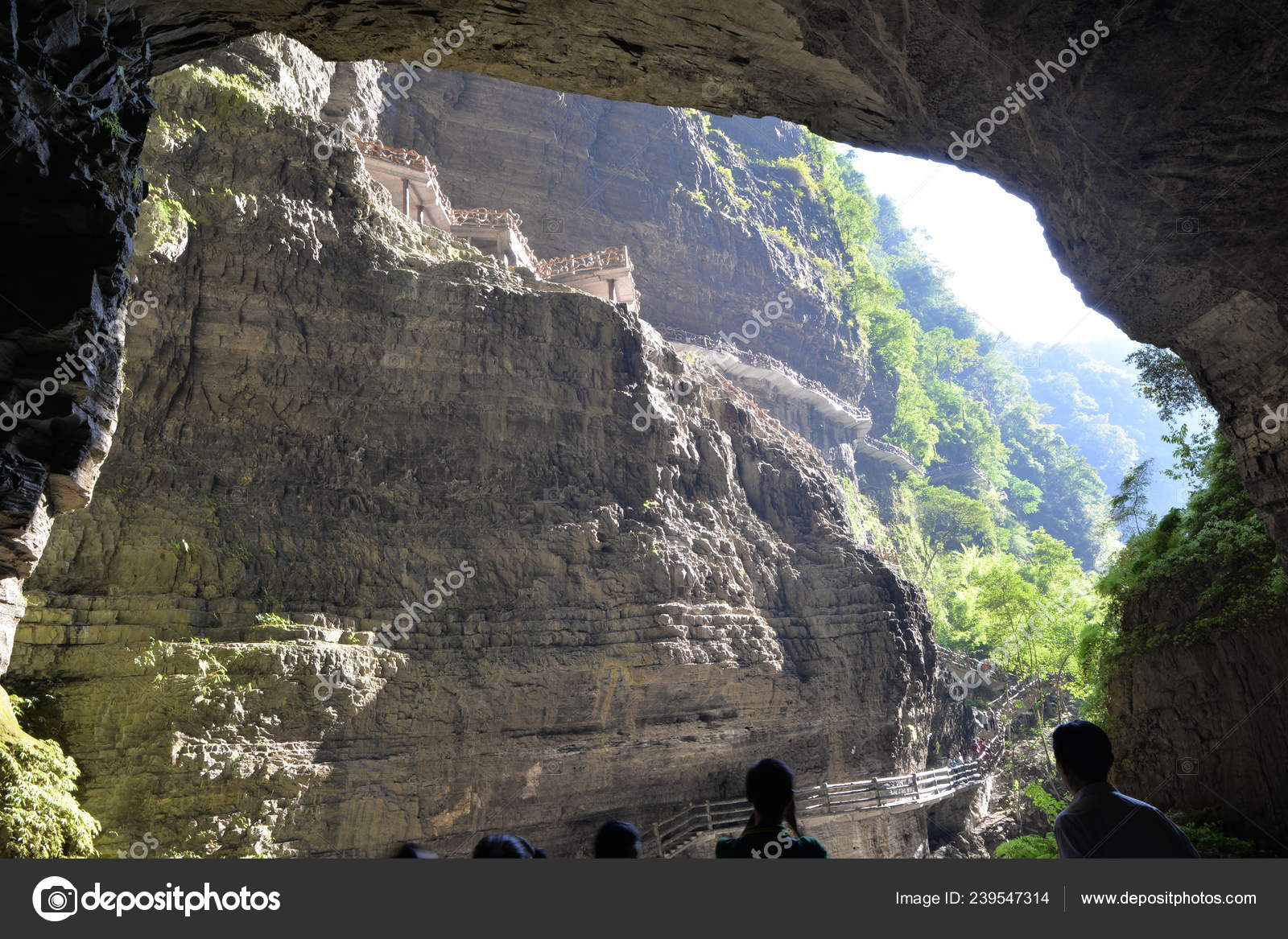 Landscape Shuanghe Karst Cave Longest Cave Asia Wenquan Town Suiyang ...