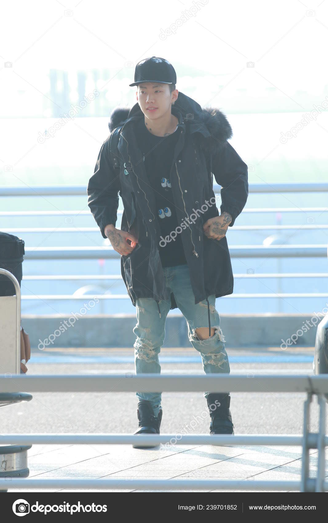 Cantante Bailarín Coreano Americano Jay Park Park Jae Beom Llega — Foto editorial de stock ...