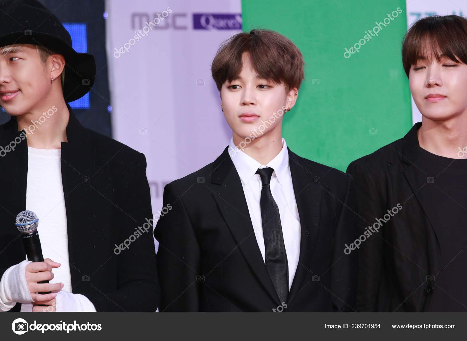 Members South Korean Boy Group Bangtan Boys Also Known Bts – Stock ...