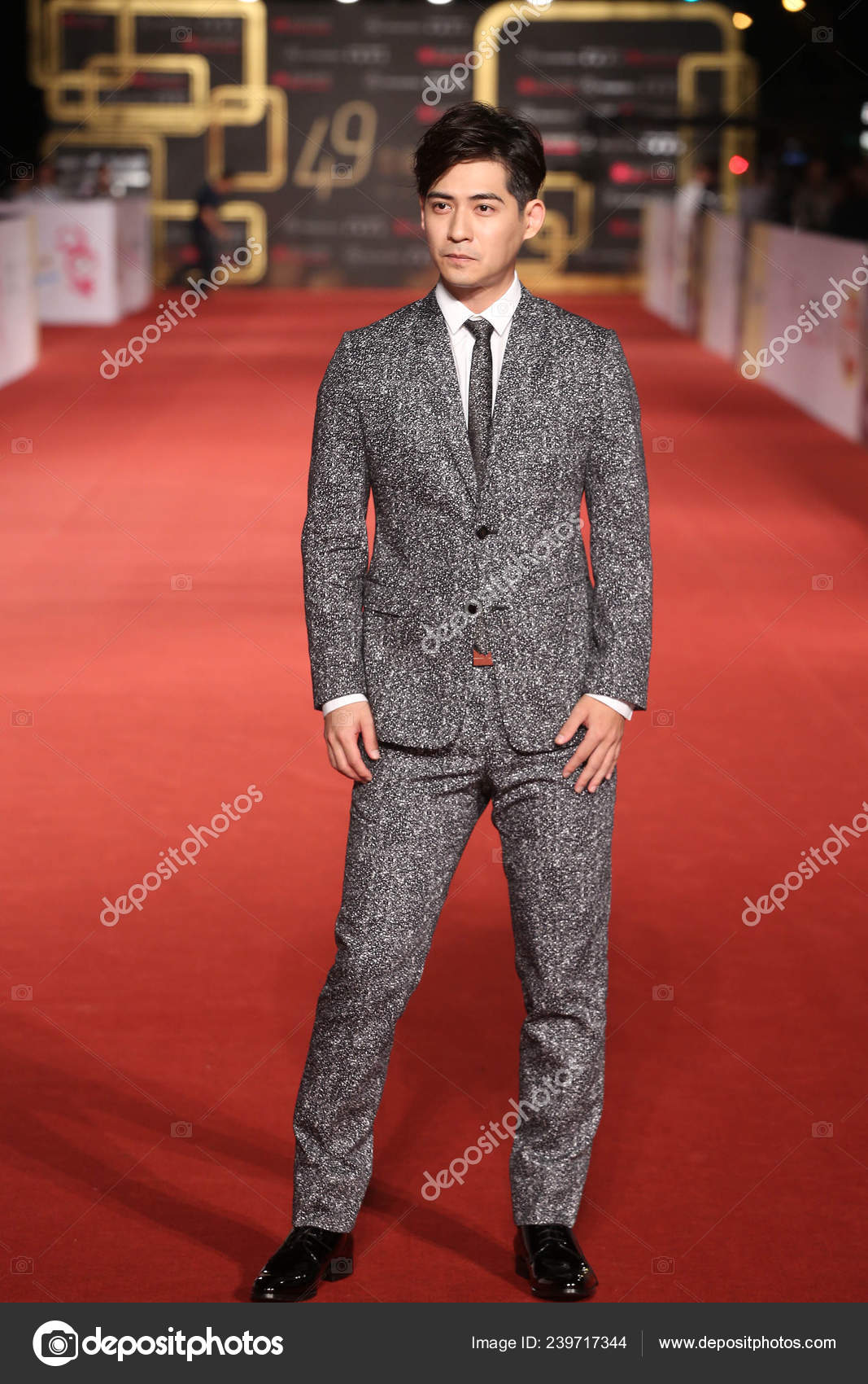 File Taiwanese Singer Actor Vic Chou Arrives Red Carpet 49Th — Stock ...