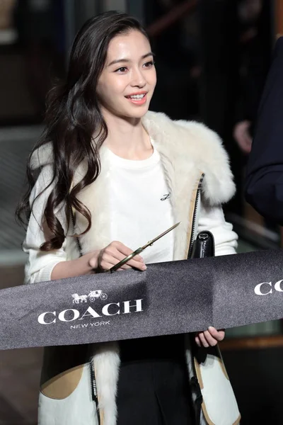 Hong Kong Actress Angelababy Poses Opening Ceremony New Coach Store – Stock Editorial Photo ...