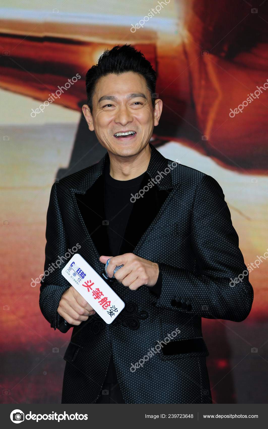 Andy Lau Actor Cantante Hong Kong Ríe Durante Evento Promocional — Foto editorial de stock ...