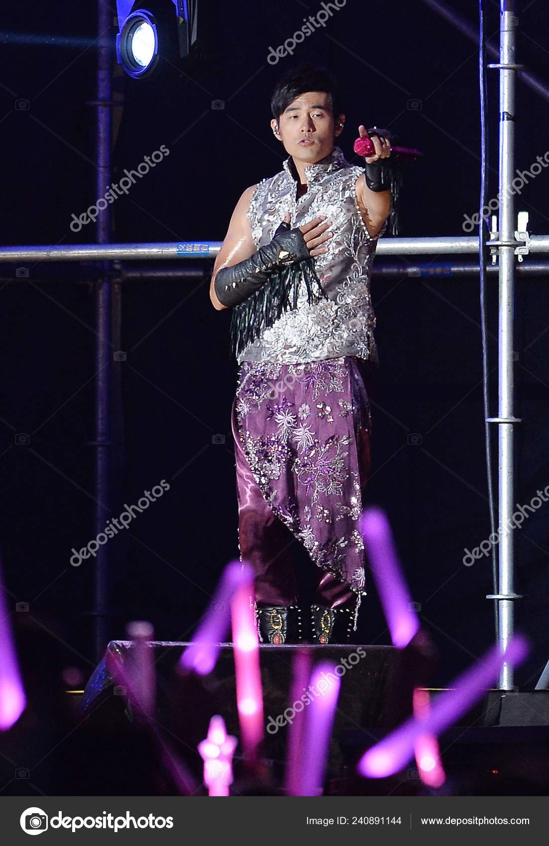 Taiwanese Singer Jay Chou Performs Chengdu Concert His Opus Jay — Stock ...
