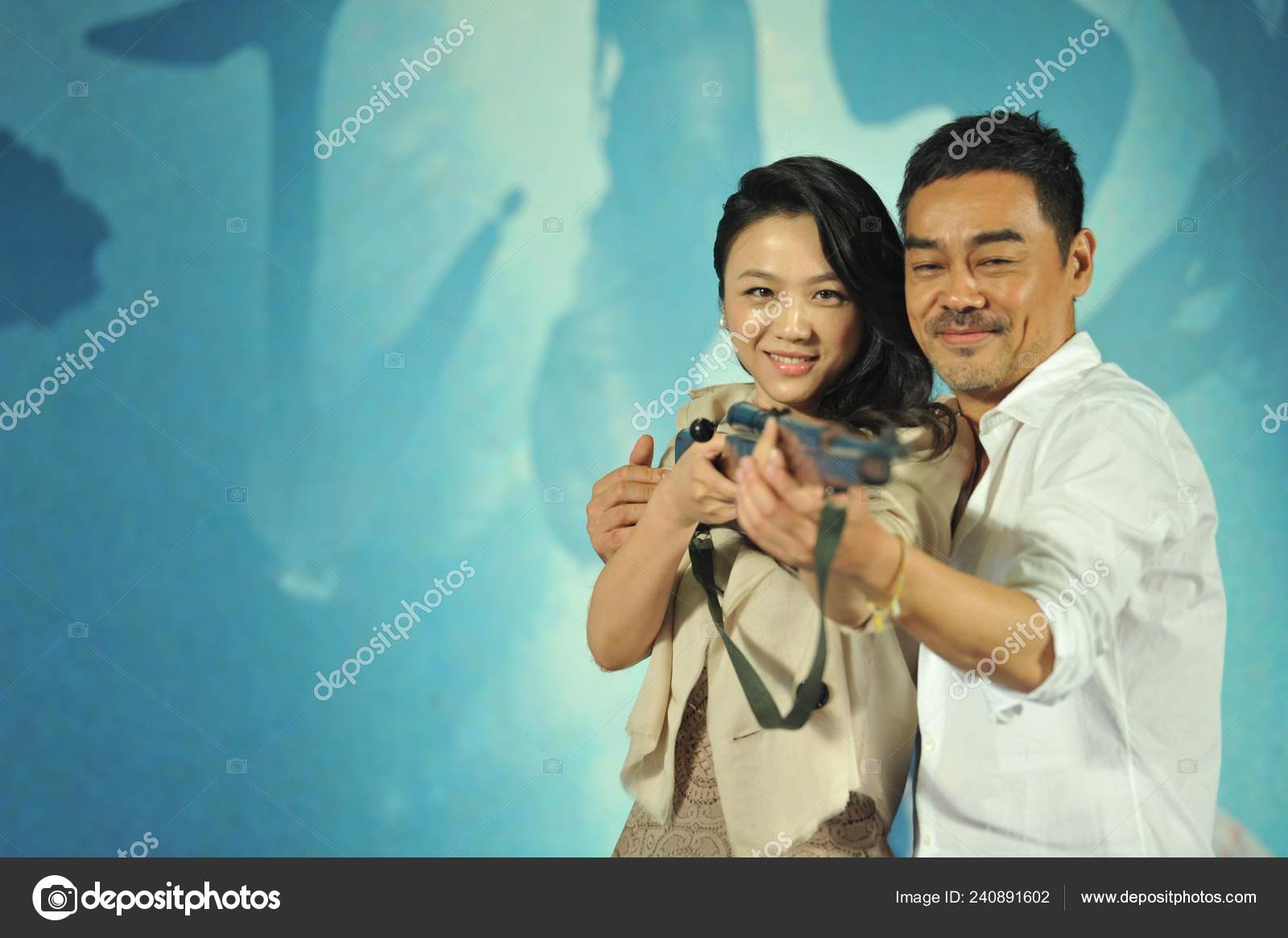 Chinese Actress Tang Wei Left Hong Kong Actor Sean Lau — Stock ...