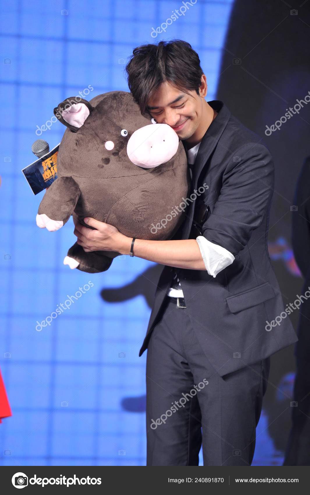 Taiwanese Actor Chen Lin Attends Press Conference His New Movie — Stock ...