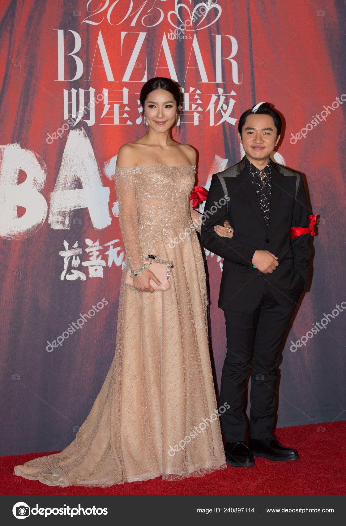 Hong Kong Actor Host Wong Cho Lam Right His Actress – Stock Editorial ...
