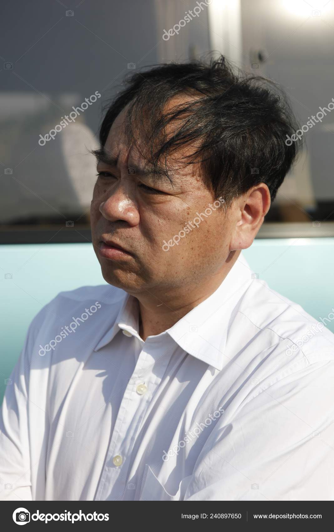 Wang Min Communist Party Chief Jinan City Pictured Visits Wohu – Stock ...