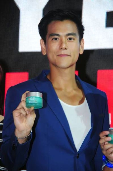 Taiwanese Actor Eddie Peng Poses Promotional Event Biotherm Homme Hong ...