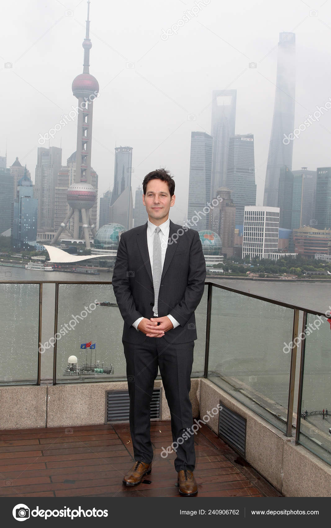 American Actor Paul Rudd Poses Press Conference His New Movie – Stock ...