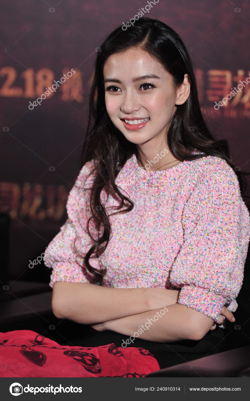 Hong Kong Model Actress Angelababy Pictured Interview Premiere Her New — Stock Editorial Photo ...