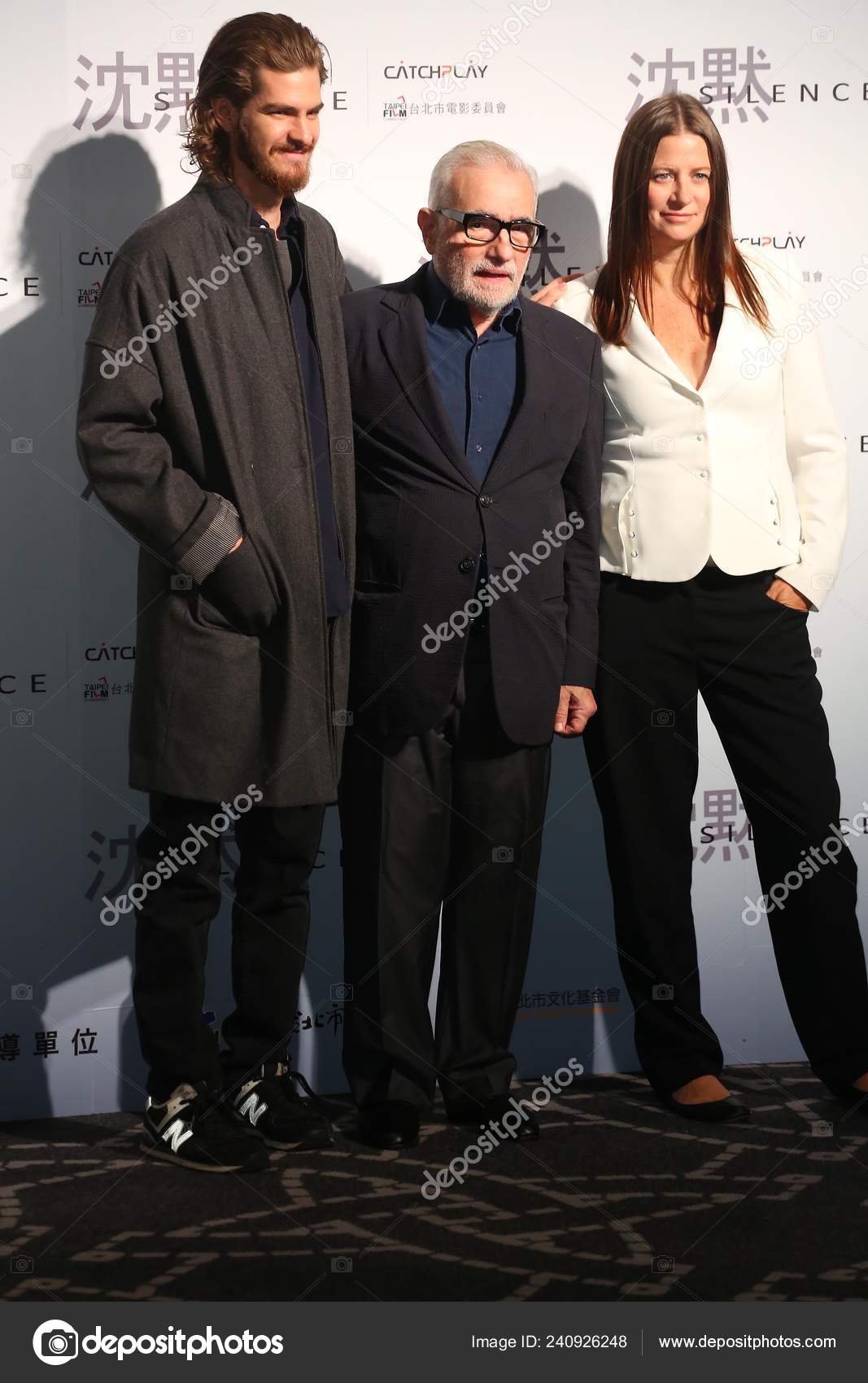 Left British Actor Andrew Garfield American Director Martin Scorsese ...