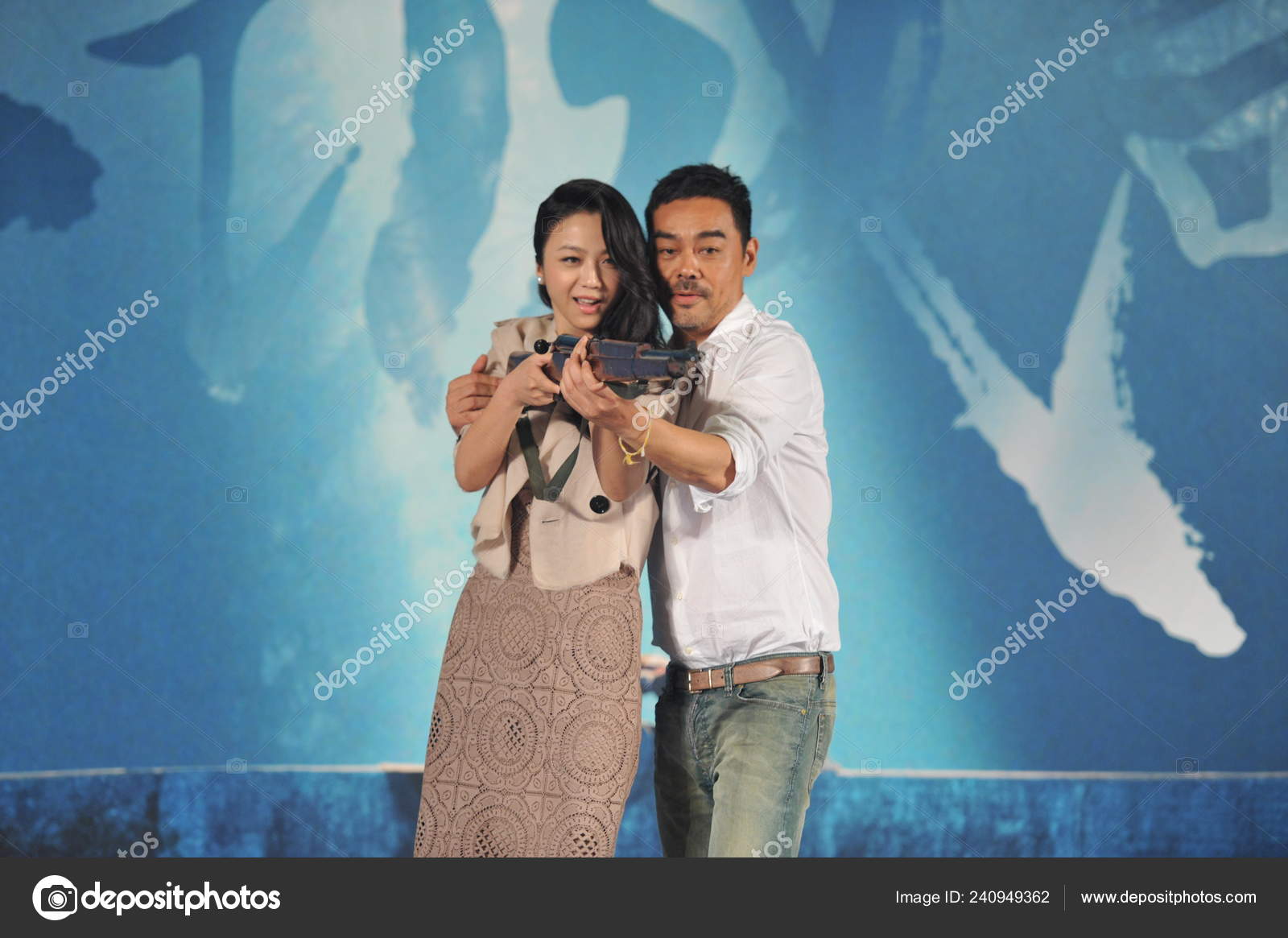 Chinese Actress Tang Wei Left Hong Kong Actor Sean Lau — Stock ...